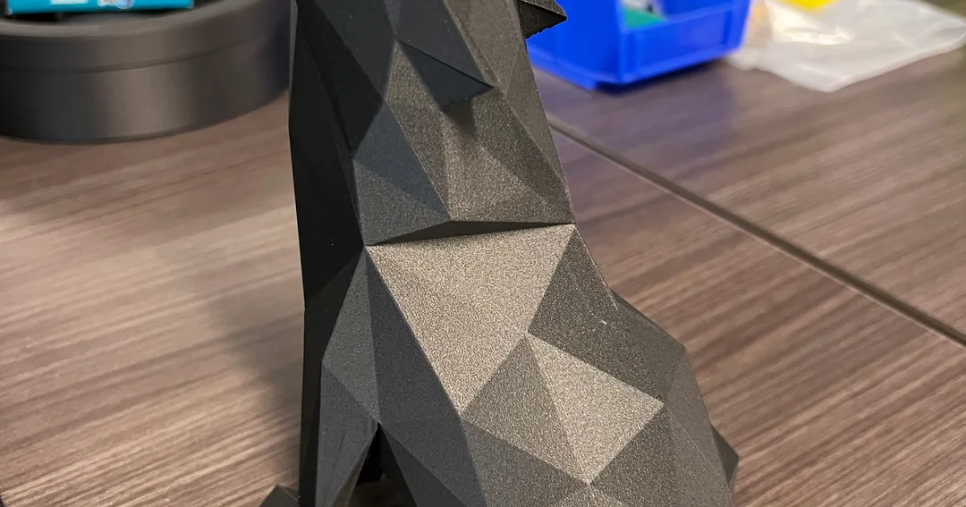 (Fixed) Low Poly Howling Wolf by Austin Vojta | Download free STL model ...