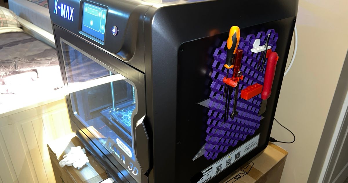 Qidi X-Max Honeycomb Wall Attachment by Al Bastien | Download free STL ...