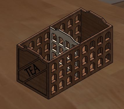 Simple Tea Organizer w/ Divider by Oldegregg | Download free STL model ...