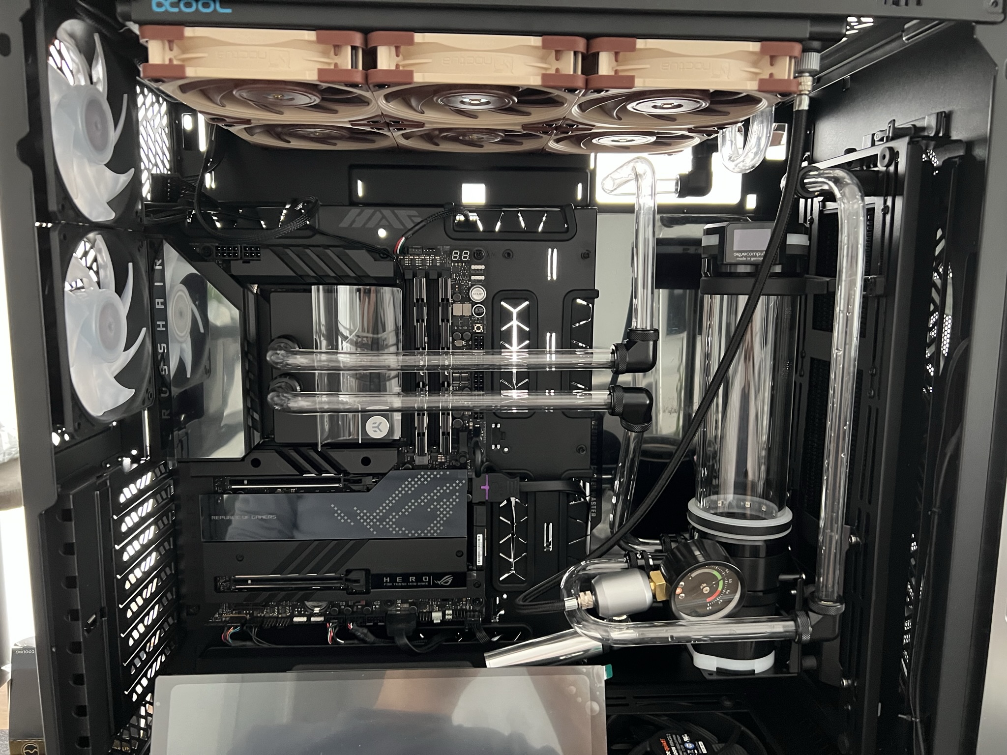 Noctua NF-A12x25 Cover for single 120 mm fan and 360 mm Alphacool ...