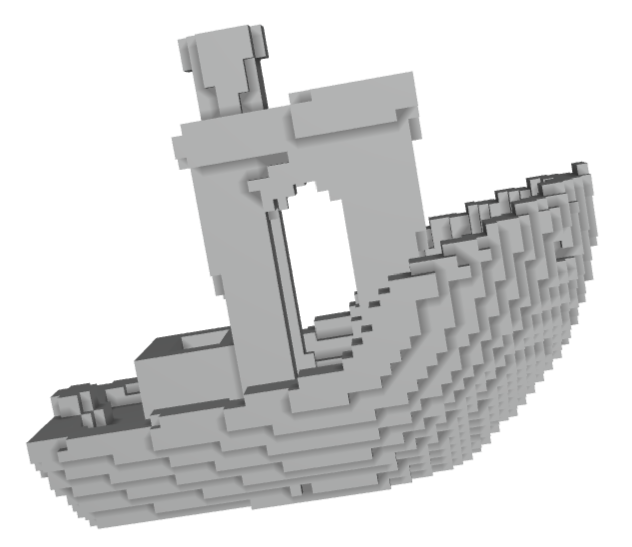 Finer Blocky Benchy by Adam L | Download free STL model | Printables.com