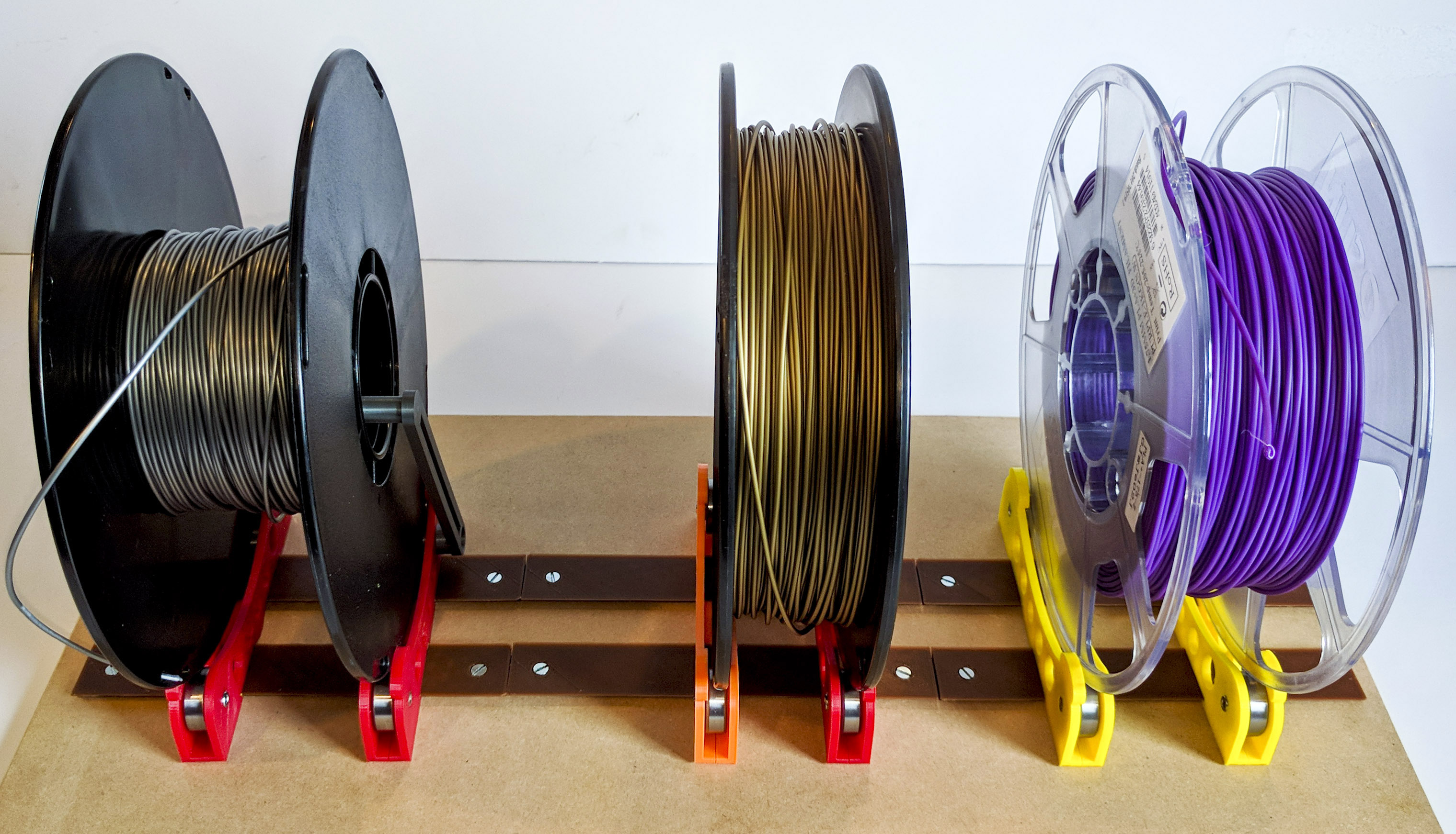 Sliding Rail Filament Spool Roller by SpongyBob | Download free STL ...