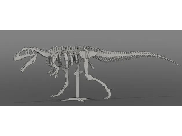 Giganotosaurus Dinosaur Kit Card by PochiPanda | Download free STL ...