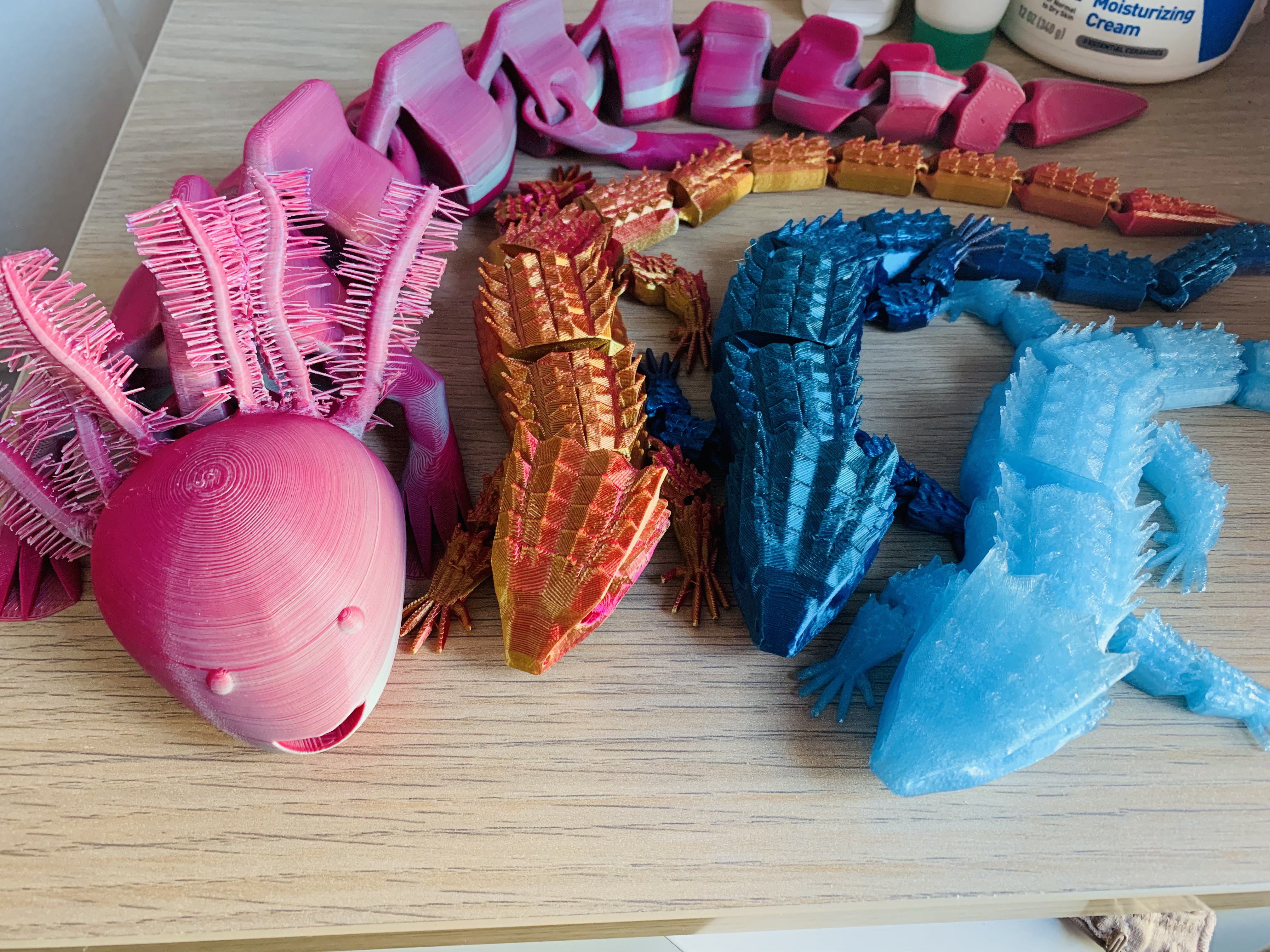 Articulated Axolotl with Fuzzy Gills by StJimmy72 | Download free STL ...