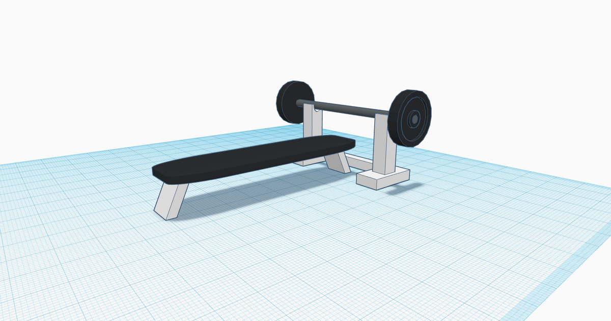 Desk Press Bench Press by CJ Bookheimer | Download free STL model ...