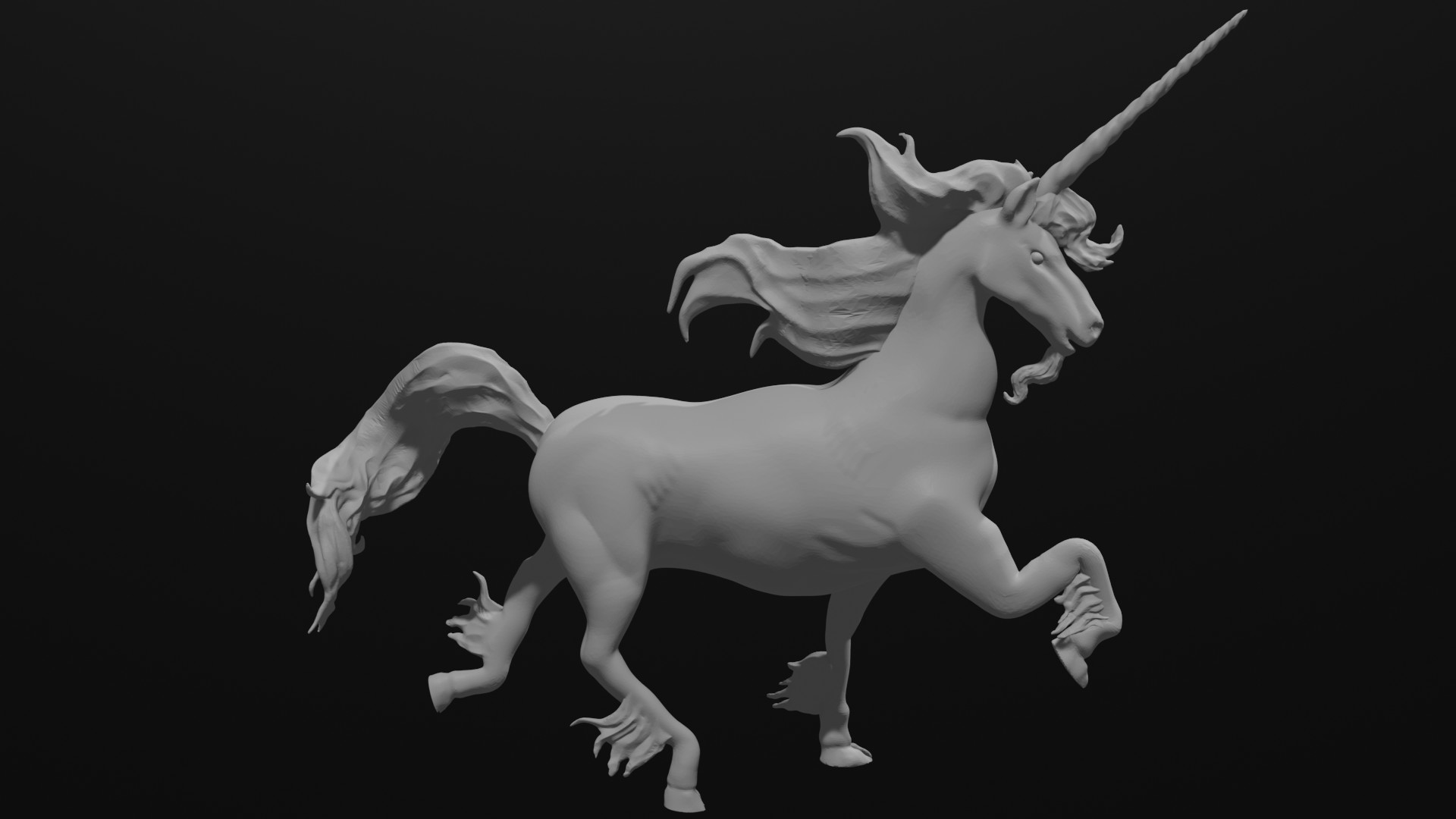 2nd Ed AD&D Unicorn by StormCrow 13 | Download free STL model ...