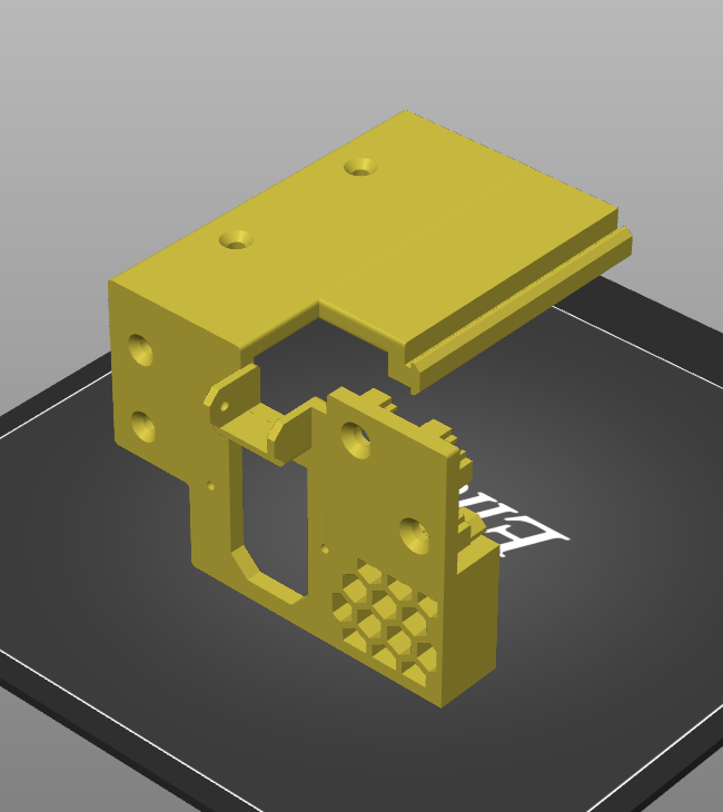 back PSU bracket for y-axis cable chain by koutnas | Download free STL ...