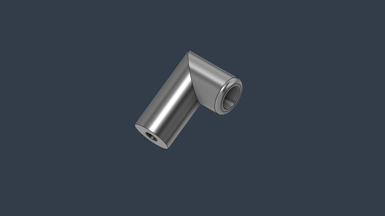 Handle for 8mm aluminium rod by DZa | Download free STL model ...