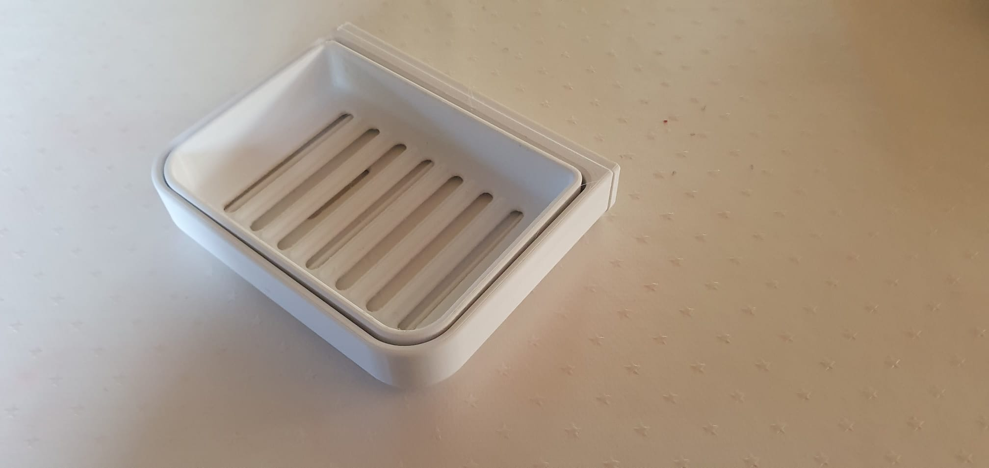 Very beautiful - Normal size soap dish with invisible mount - Easy to ...