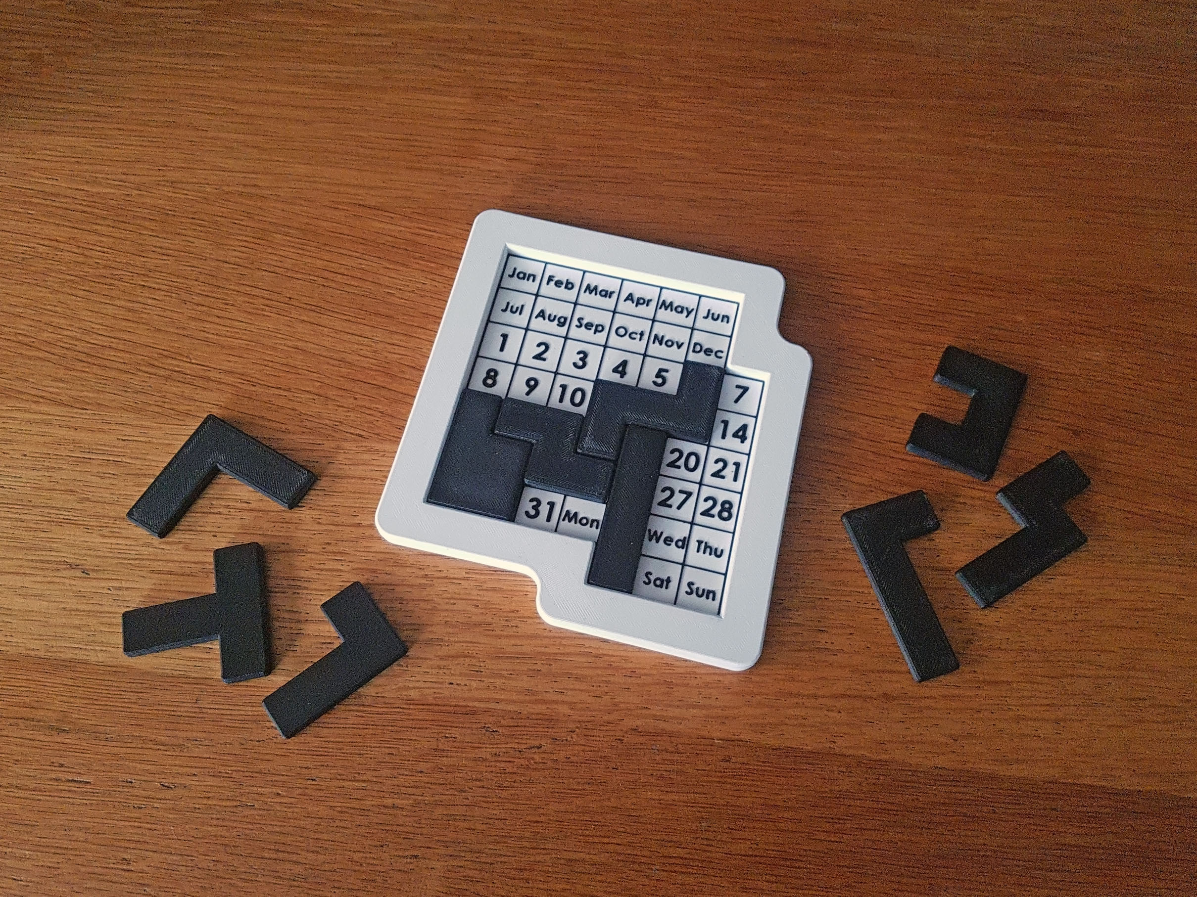 Calendar Puzzle by The3Designer | Download free STL model | Printables.com
