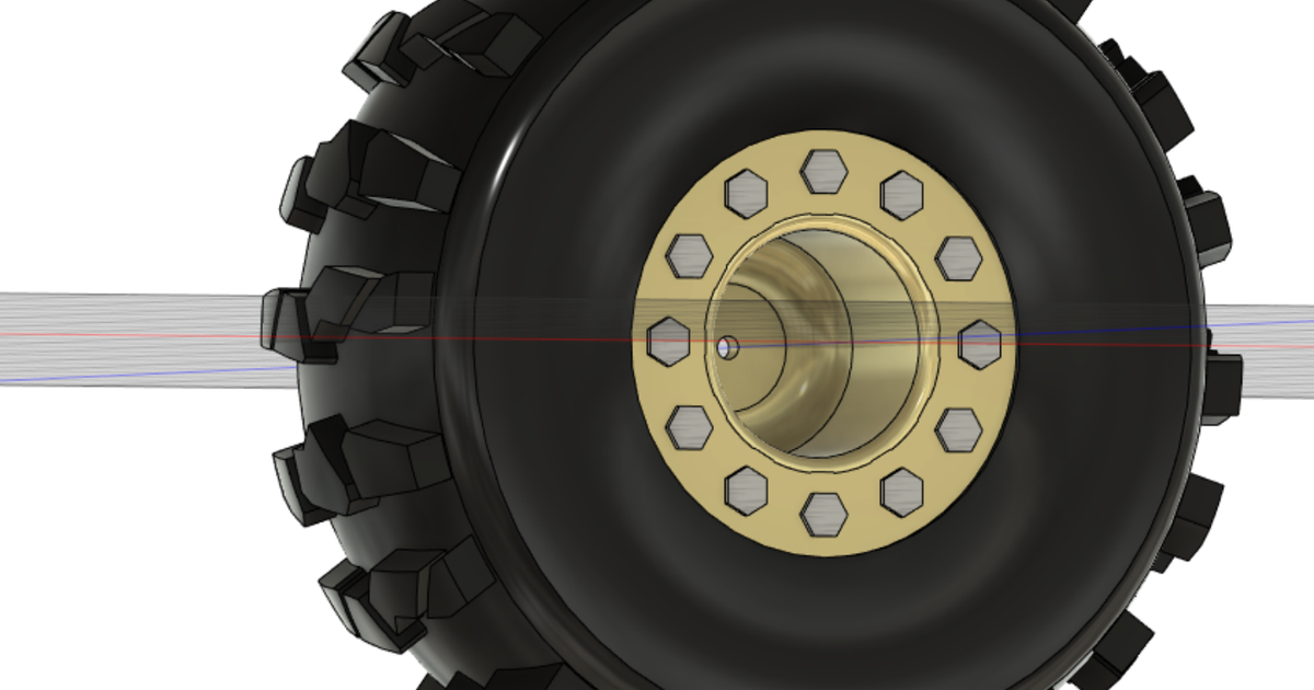 150mm Crawler Wheels / Monster Truck Wheels with rims by Surfalex2000 ...