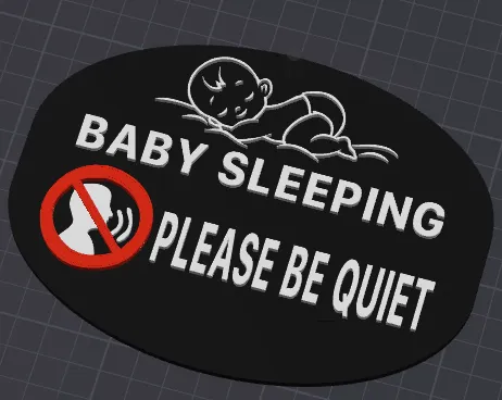 Quiet Please Sleeping Sign Vintage Quiet Please Baby Sleeping Card