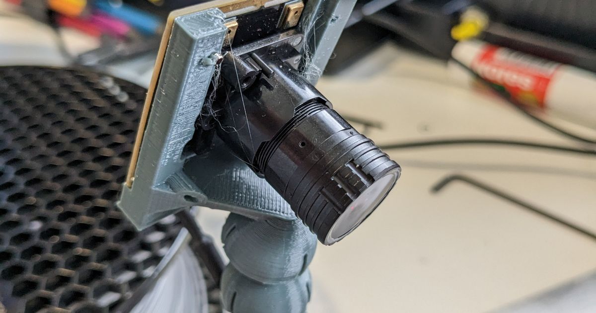 Flexi-arm mount for USB camera by Lukáš Kupec | Download free STL model ...