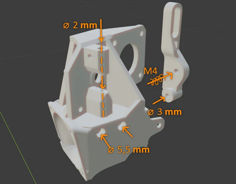 LIRECTor for Ender 3 - direct drive printhead by RH3D | Download free ...