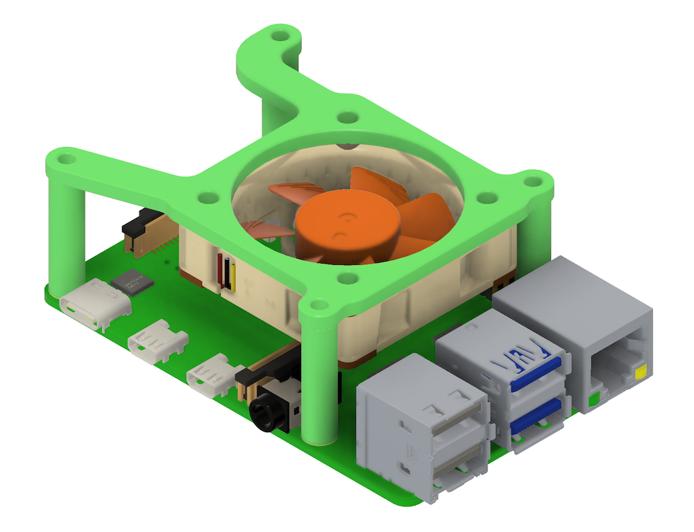 Raspberry Pi Mount for DIN Rail Bracket & Fan Mount by mmuellerphoto ...