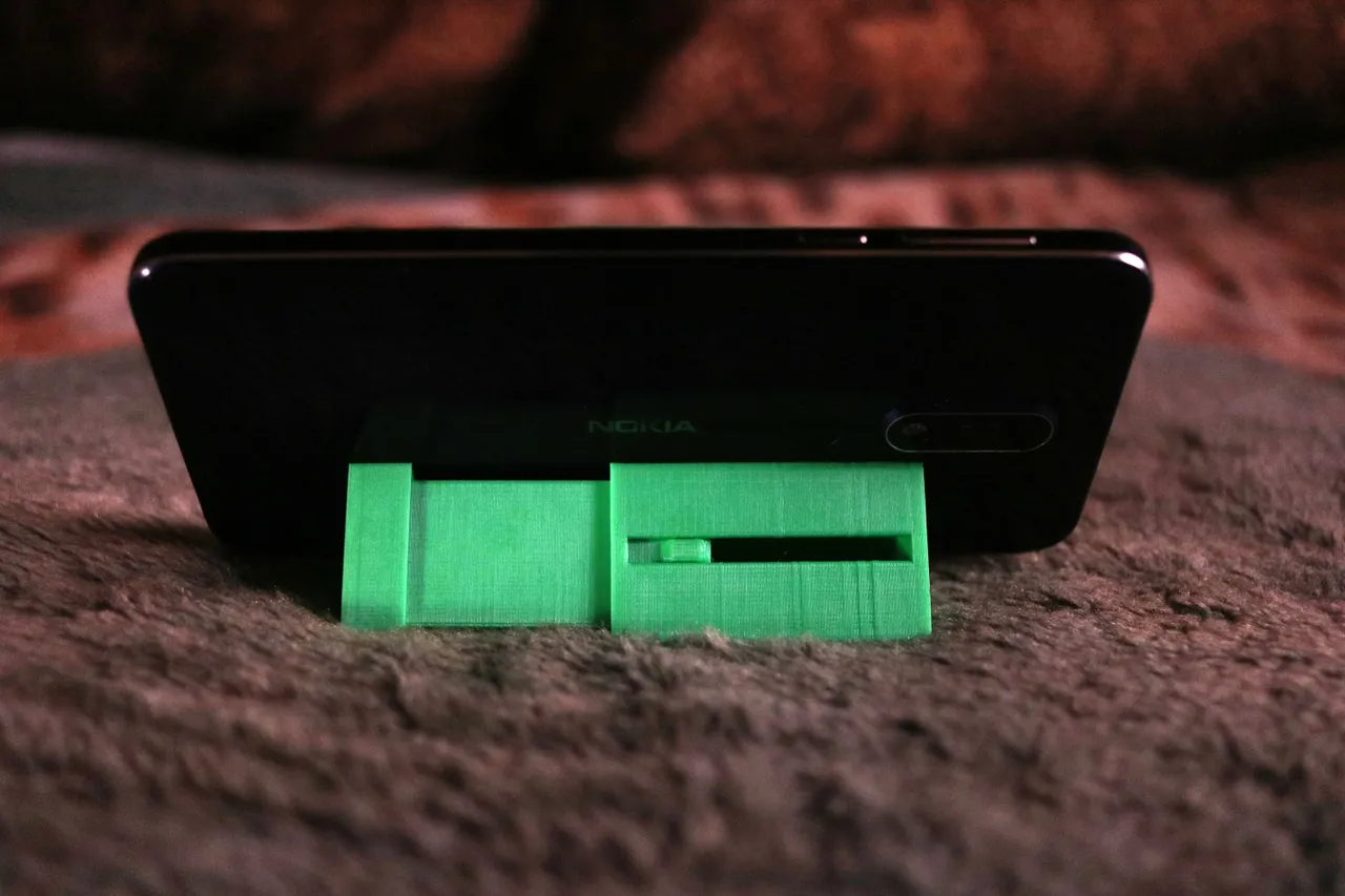Mobile phone horizontal stand by Make by L. | Download free STL model ...