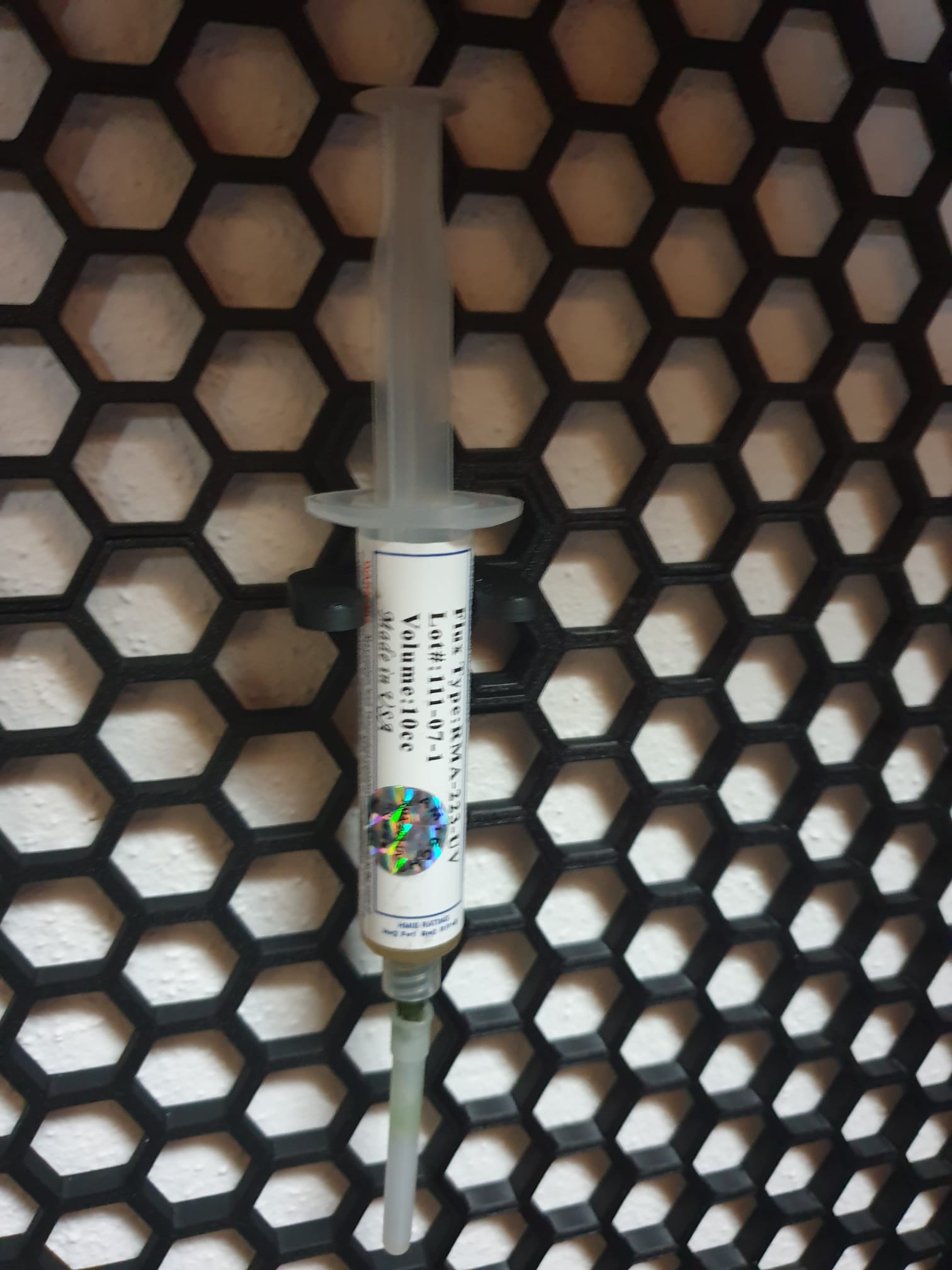 HSW | Flux Syringe Holder | Honeycomb storage wall by ROLS733 ...