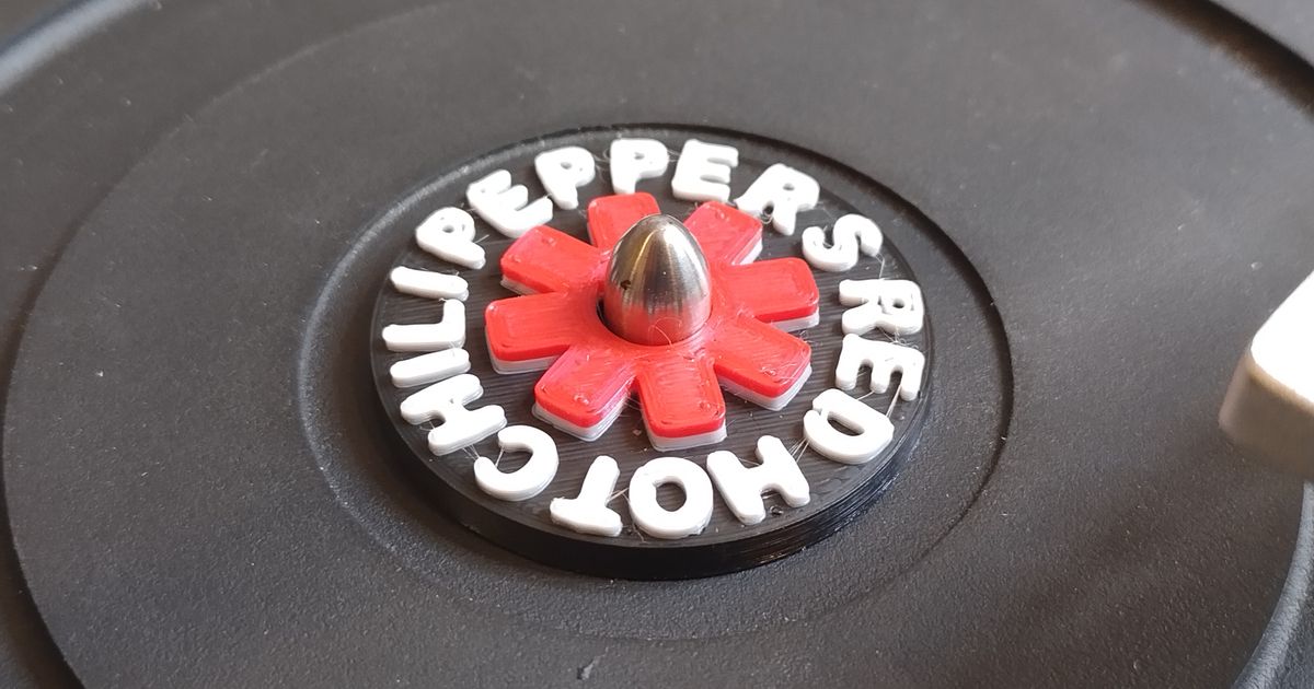 Red Hot Chili Peppers 45 RPM Record Adapter by Rob | Download free STL ...