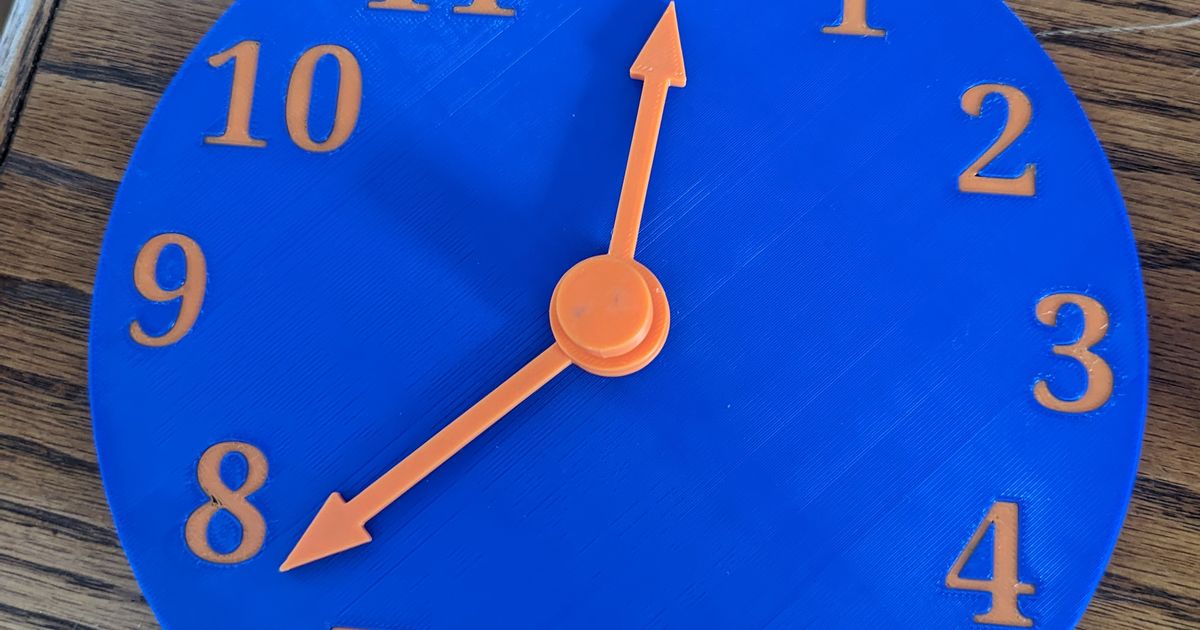 Learning Clock by JoeyC | Download free STL model | Printables.com