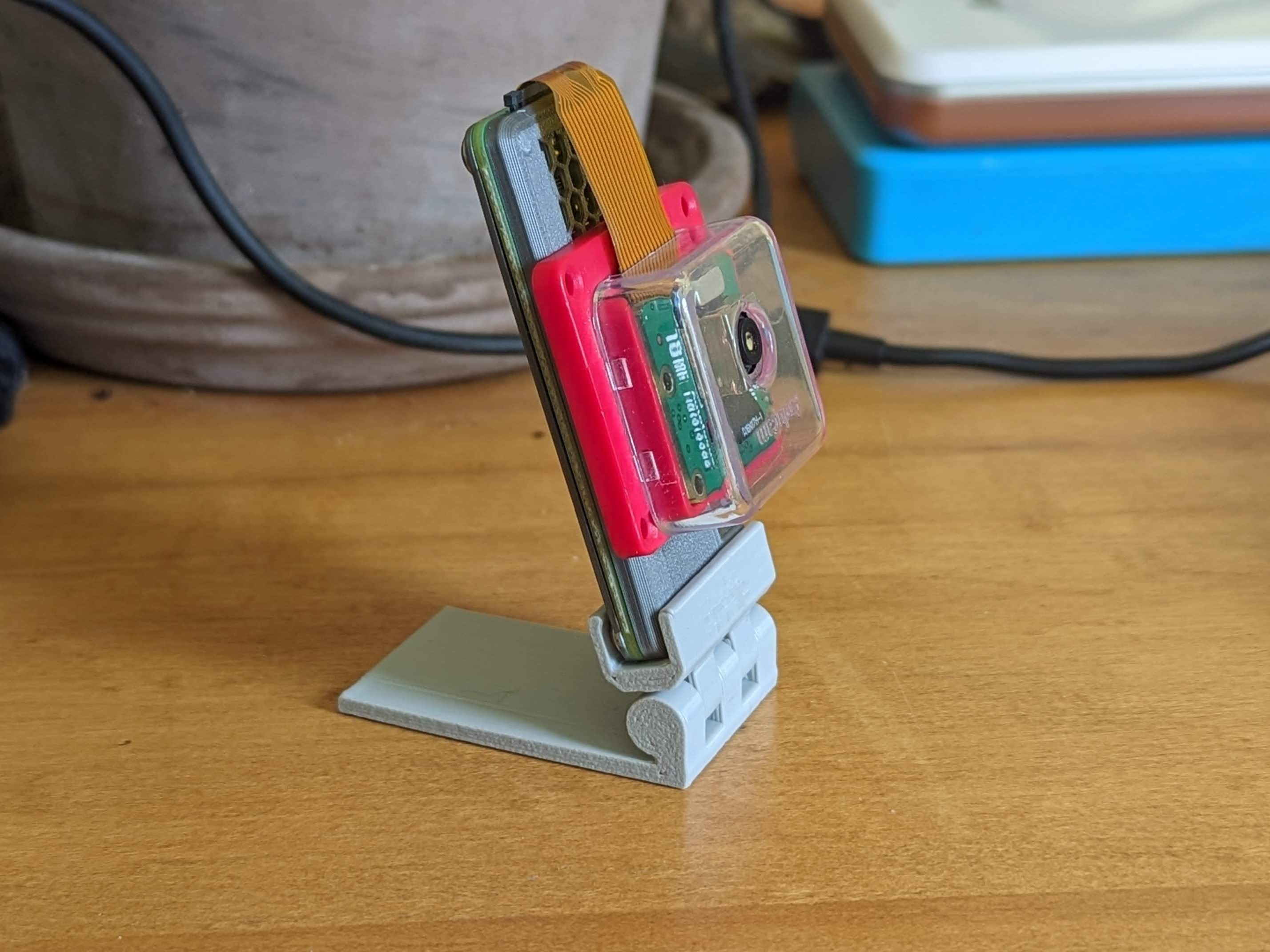 Hinged Stand and Camera Mount for the Raspberry Zero 1 and 2 Slim Case ...