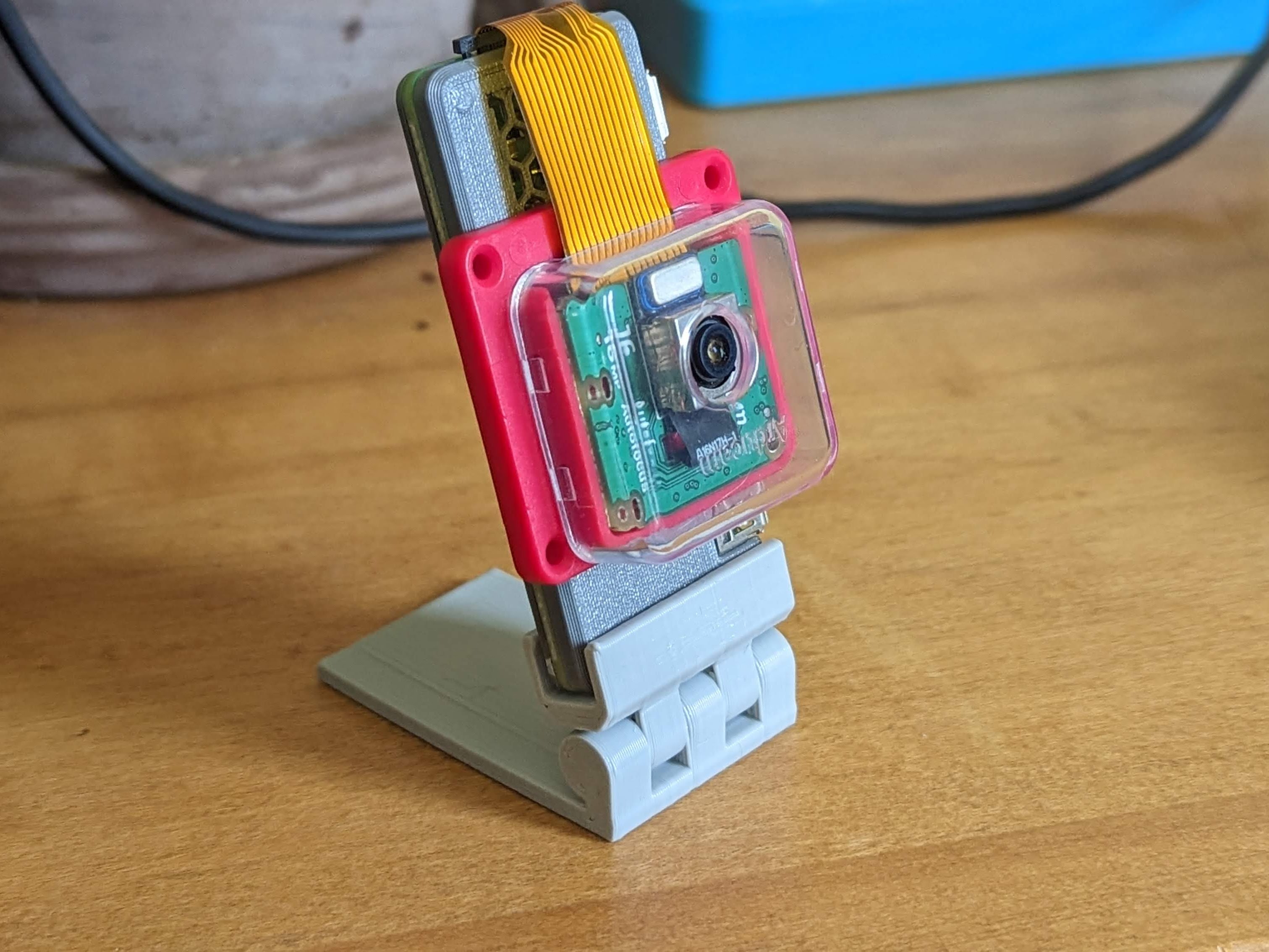 Hinged Stand and Camera Mount for the Raspberry Zero 1 and 2 Slim Case ...