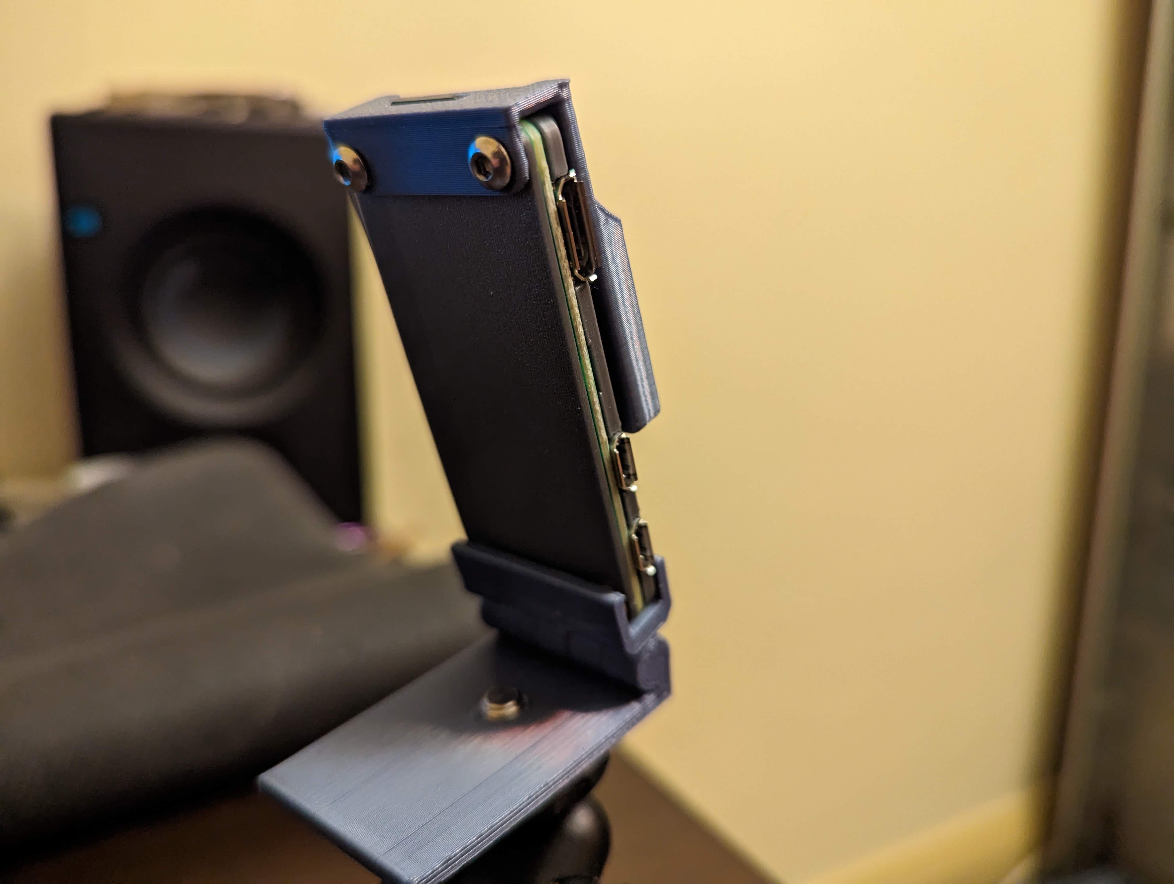 Hinged Stand and Camera Mount for the Raspberry Zero 1 and 2 Slim Case ...