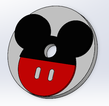 mickey mouse 45 Record Adapter by Björre | Download free STL model ...