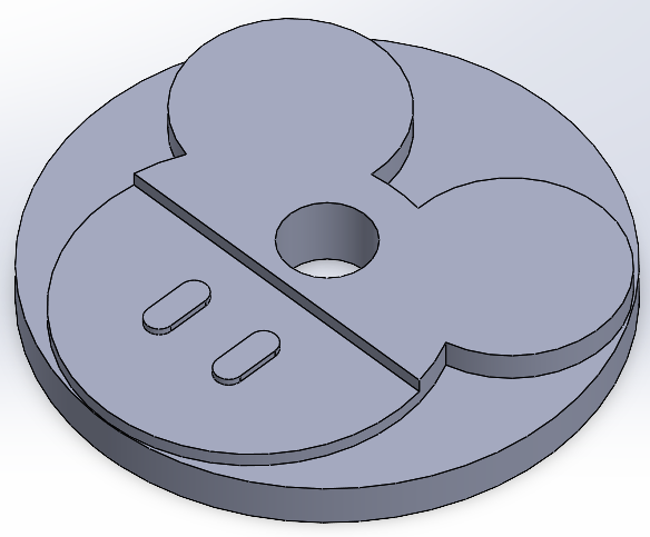 mickey mouse 45 Record Adapter by Björre | Download free STL model ...