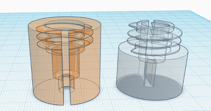 6mm to 4mm PTFE fillament filter by YoshitoSakurai | Download free STL ...