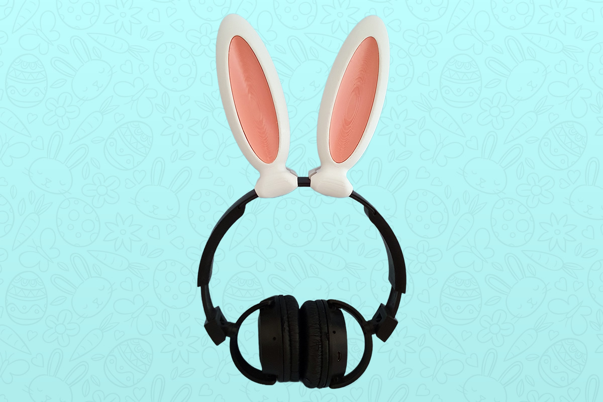 Bunny Ears for your headset headphone by jajaum3d | Download free STL ...