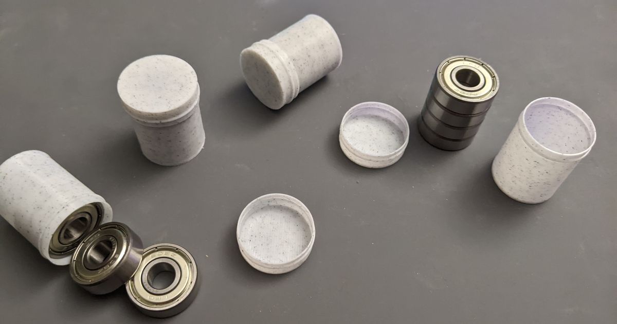 Parametric container for ball bearings, "Vase Mode" by cryxli ...