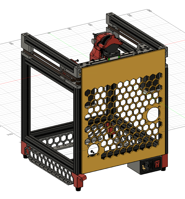 Voron V0 (V0.1/V0.2) Rearpanel with Fans par Diplomator | Téléchargez ...
