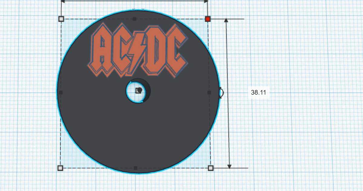 ACDC 45 Vinyl Adapter by Javier Lloret | Download free STL model ...