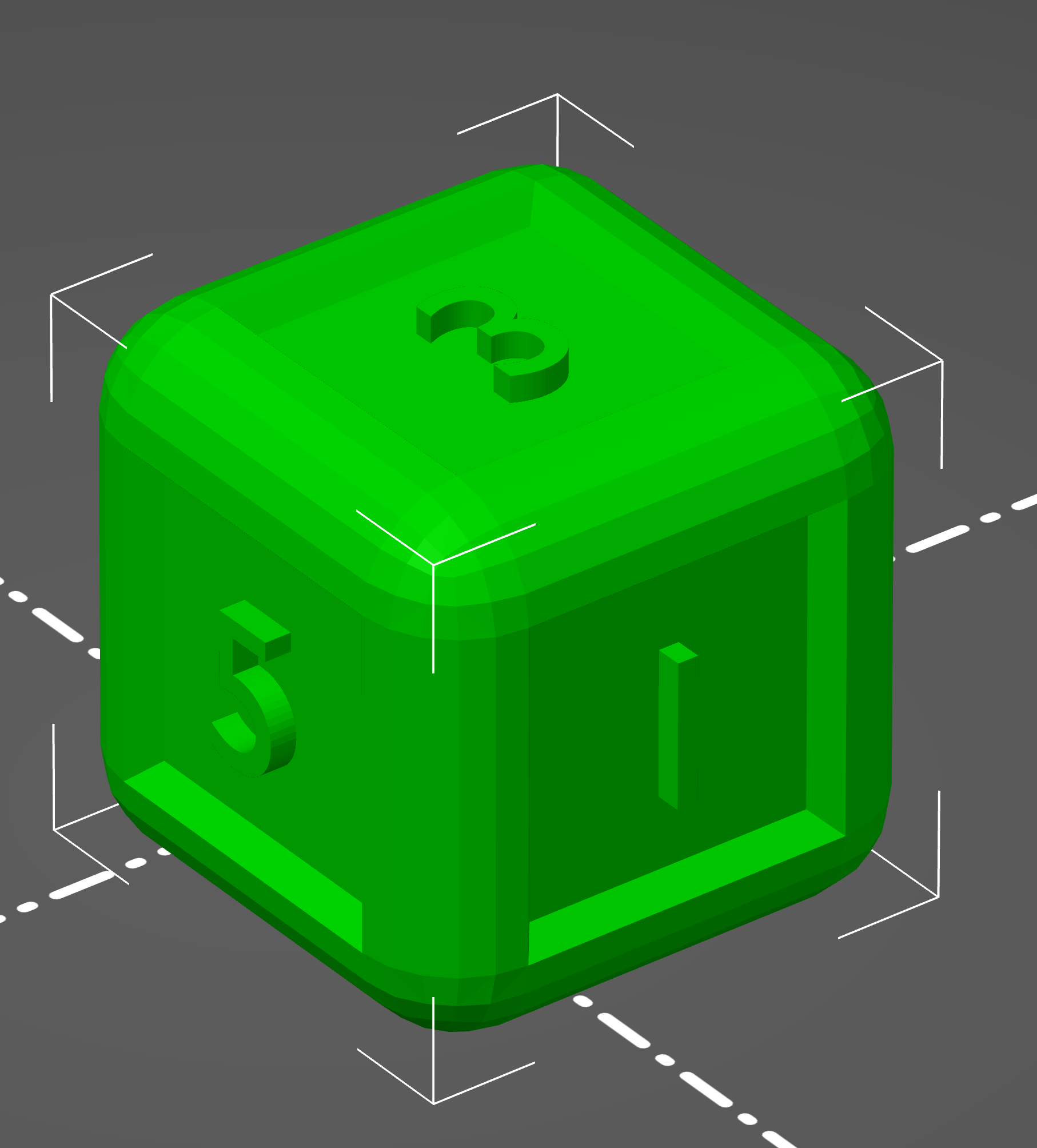 Dice-v2 (normal) by Ein Baum | Download free STL model | Printables.com