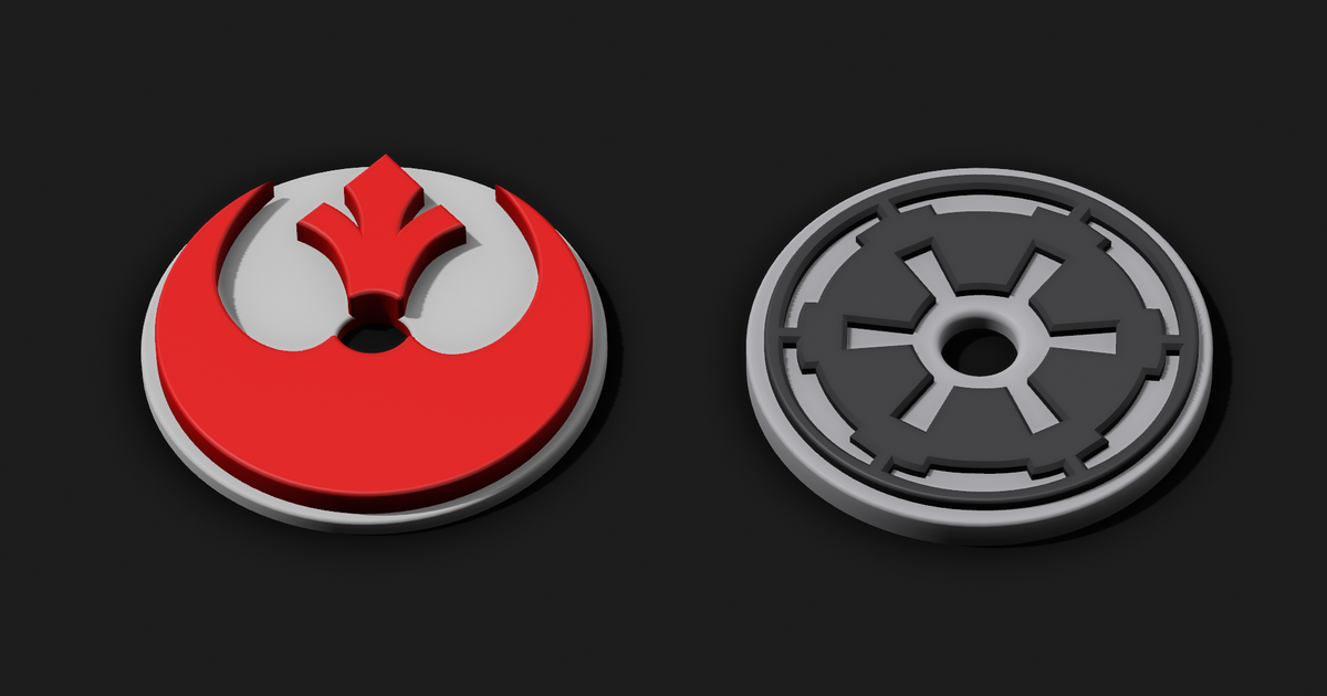 Star Wars Rebel & Empire 45 LP Adapters by FergyMcFerguson | Download ...