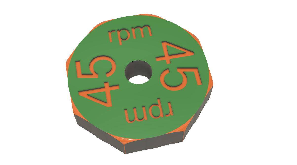 Working Octagonal 45 Spindle Adapter by Tom Anderson (The Real NEO ...
