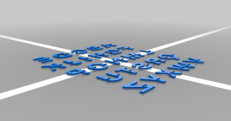 Letterboard letters and numbers by MakeLab | Download free STL model ...