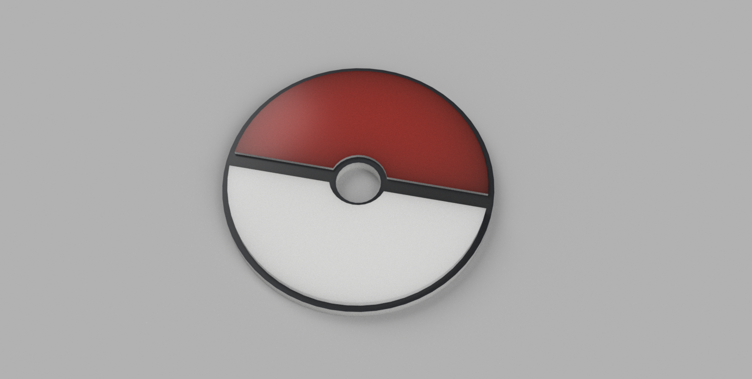 Pokéball 45 RPM record adapter by Laura1207 | Download free STL model ...