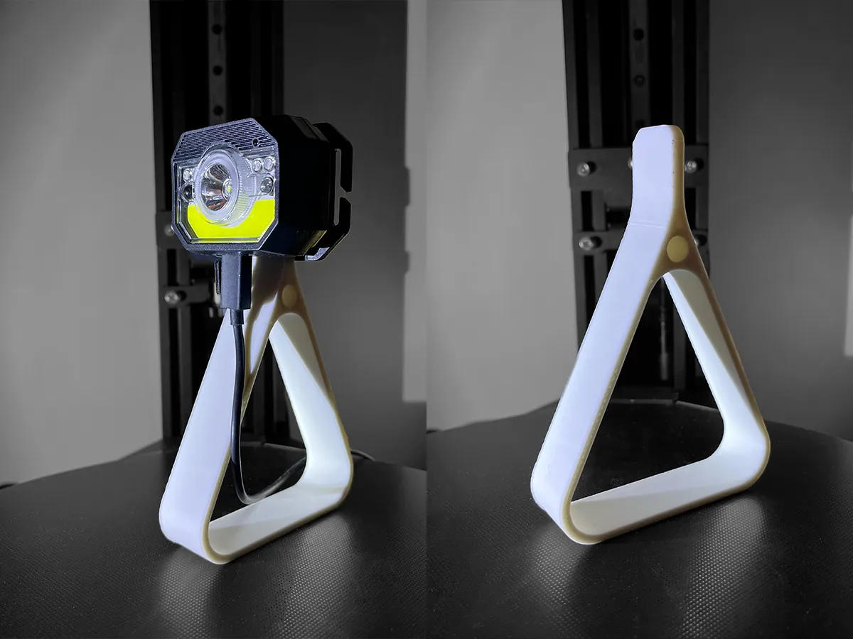 Triangle stand for headlamp (easy-to-print) by arenera | Download free ...