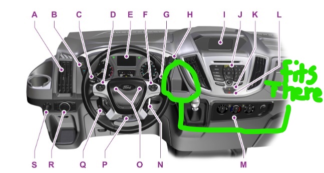 Ford Transit Phone Holder by Paglia Industries | Download free STL ...