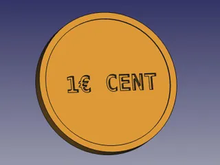 Dummy 1€ CENT by jofeinmechaniker | Download free STL model ...