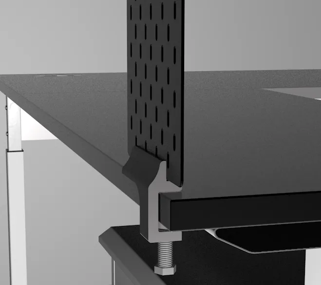 ikea skadis pegboard desk clamp by Silver beast | Download free STL ...
