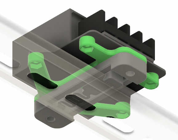 Tobsun 5V DC Converter Mount for DIN Rail Bracket by mmuellerphoto ...