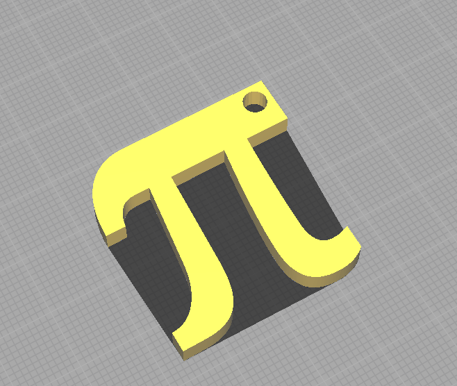 Pi Keycain (π) by goskxp | Download free STL model | Printables.com