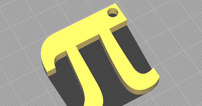 Pi Keycain (π) by goskxp | Download free STL model | Printables.com