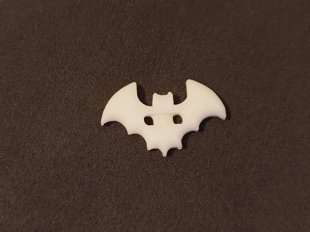 Bat shaped Button by mrturnit | Download free STL model | Printables.com