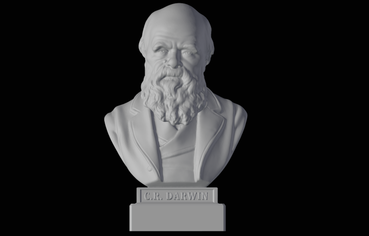 Charles Darwin bust by Antoine | Download free STL model | Printables.com