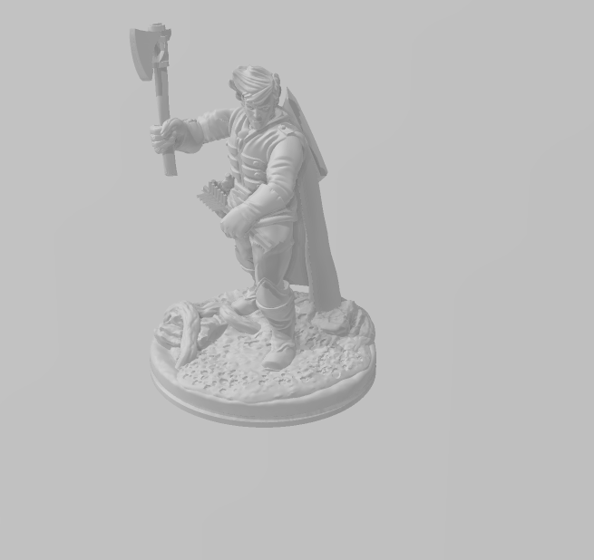 Wood elf ranger with axe and darts by Rodanid66 | Download free STL ...