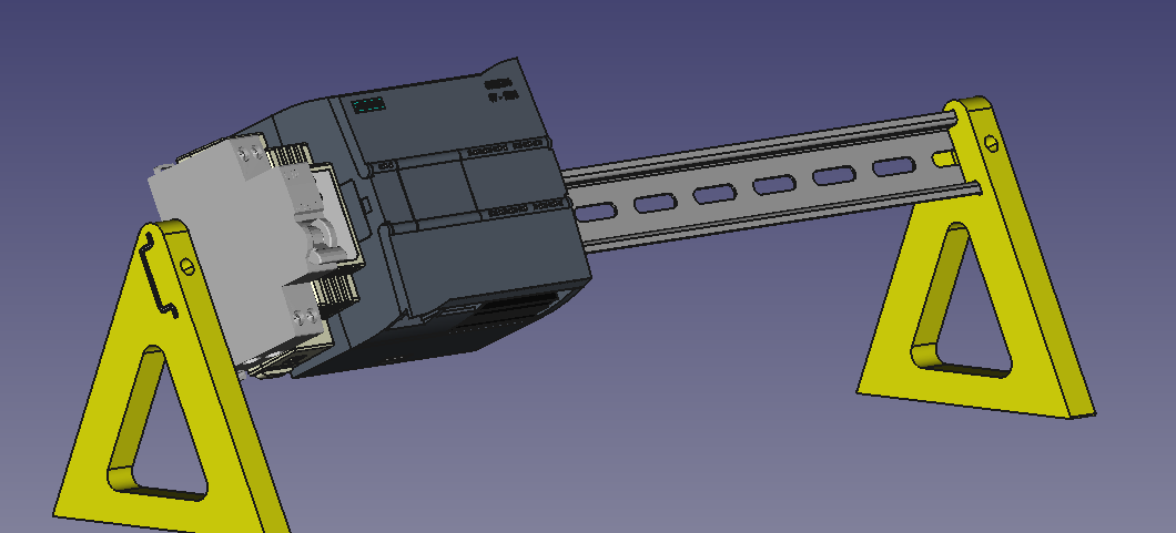 DIN rail holder by Gratifyingprints | Download free STL model ...