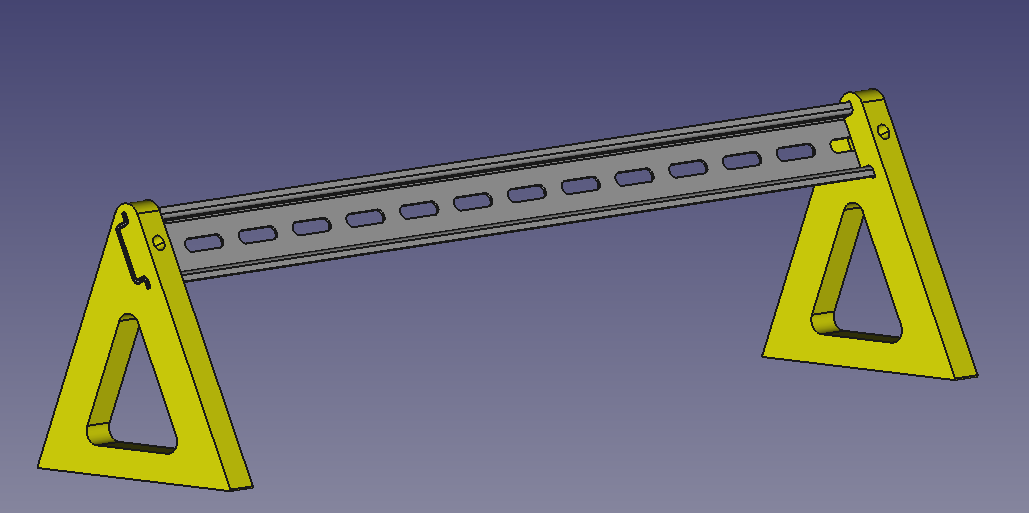 DIN rail holder by Gratifyingprints | Download free STL model ...